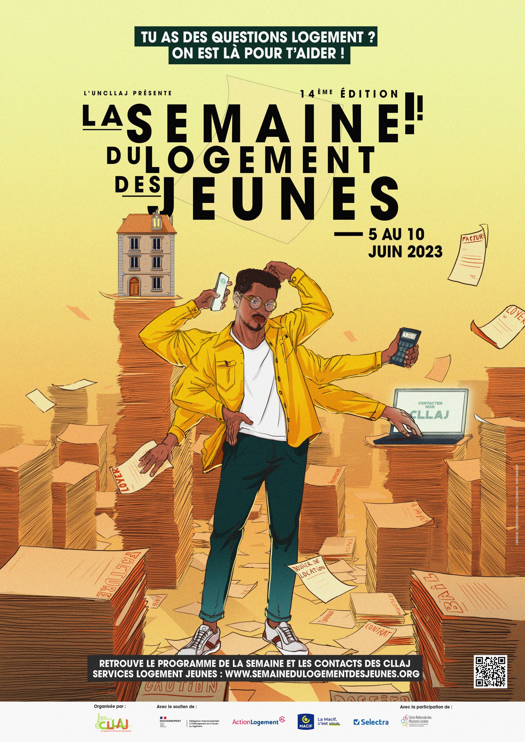 [A vos agendas] Une semaine dédiée au logement des jeunes du 5 au 10 juin 2023 (UNCLLAJ) - UNML